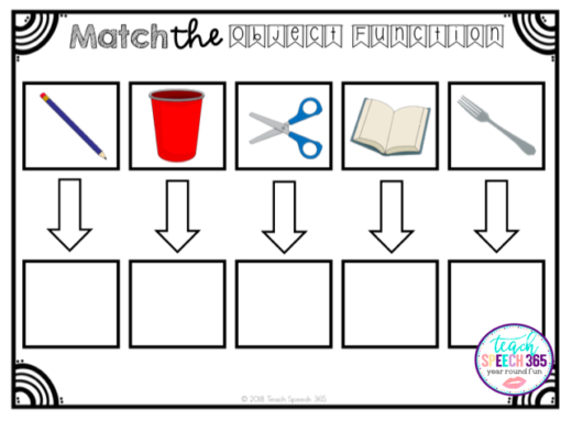 Match the Object Function [FREEBIE] - Teach Speech 365