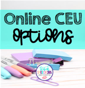 Online CEU Options - Teach Speech 365