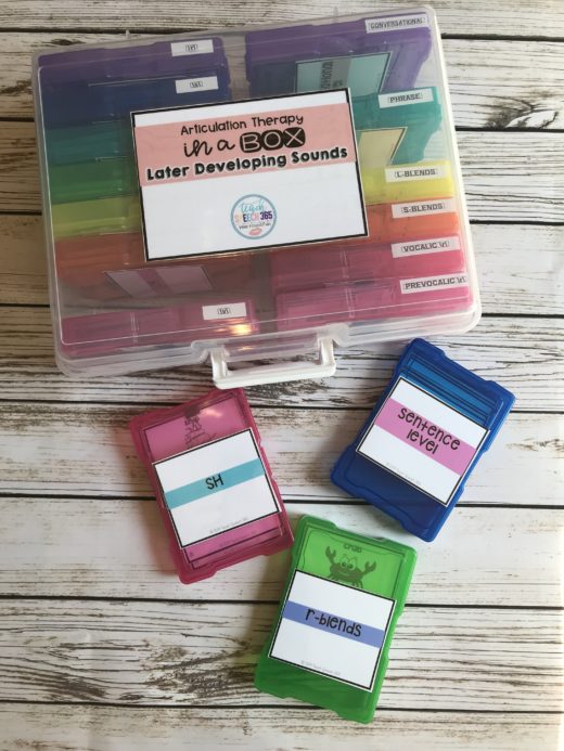 Therapy in a Box! - Teach Speech 365