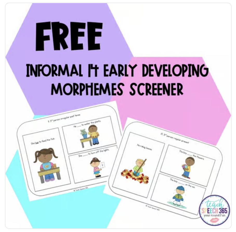 Informal Speech Therapy Assessments - Teach Speech 365