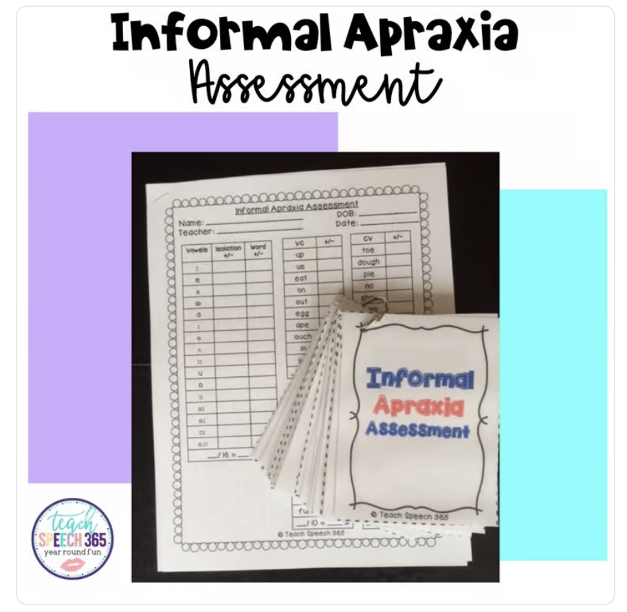 Informal Speech Therapy Assessments - Teach Speech 365
