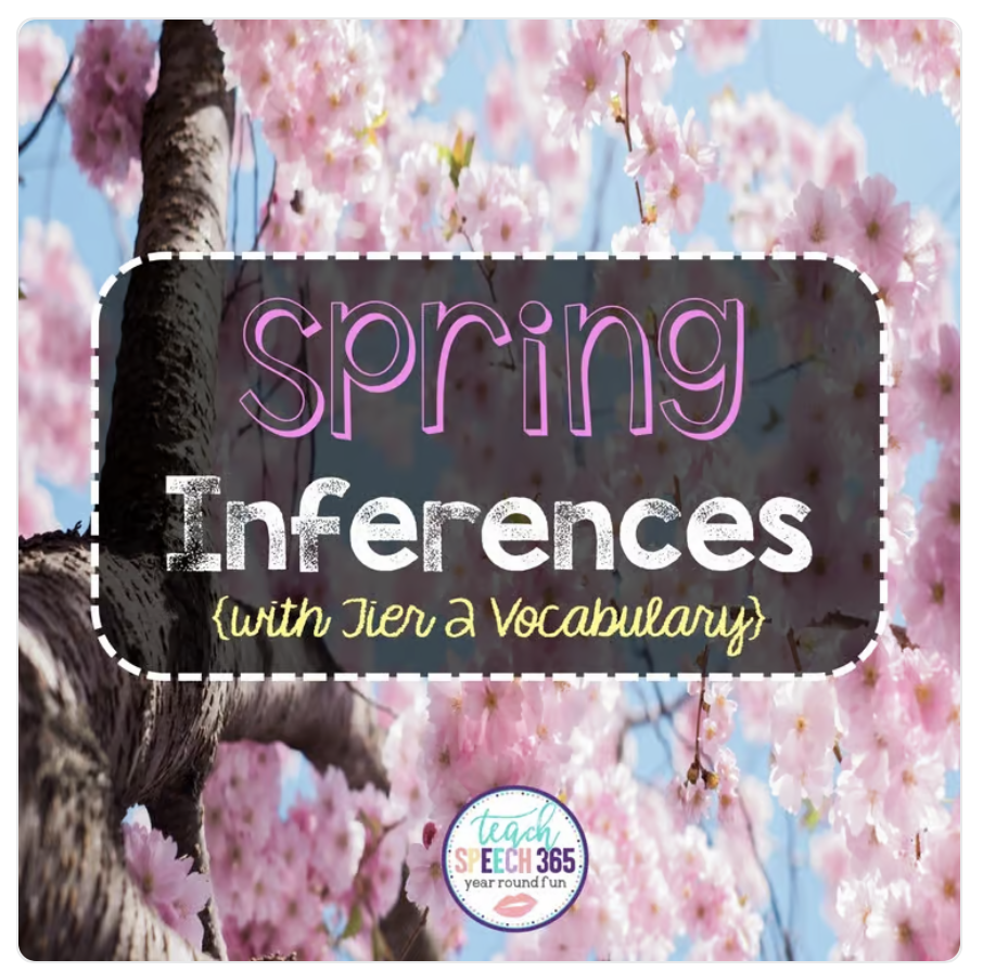 Spring Themed Resources for Speech Therapy - Teach Speech 365