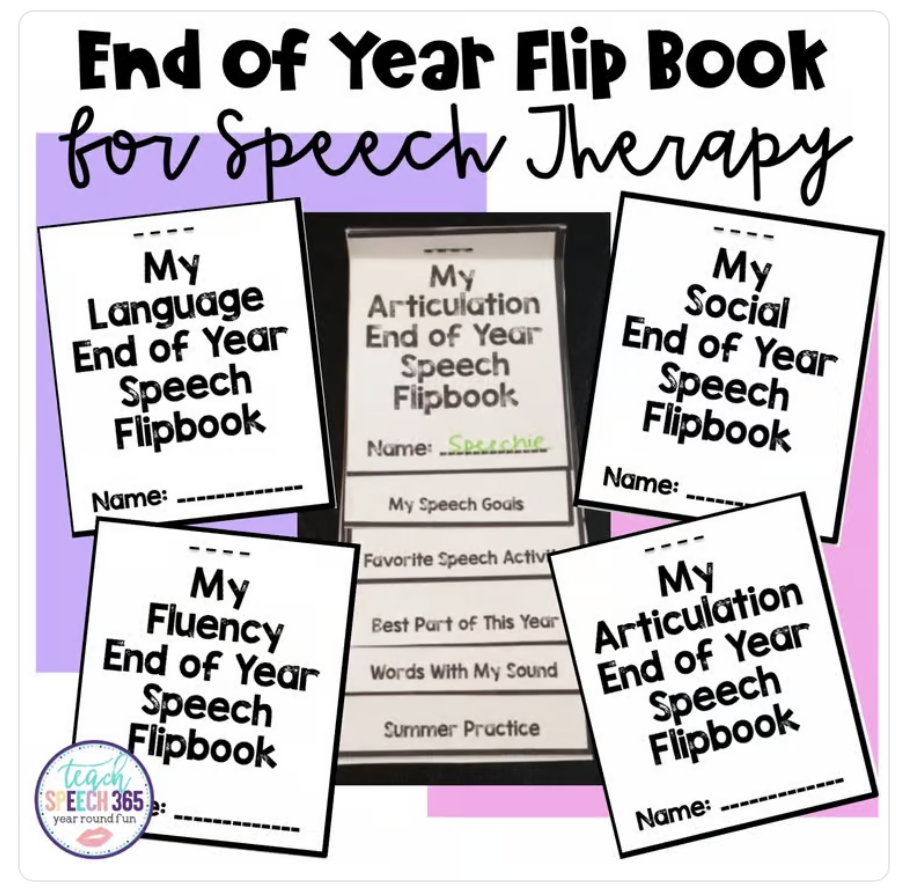 End of Year Activities for Speech Therapy - Teach Speech 365